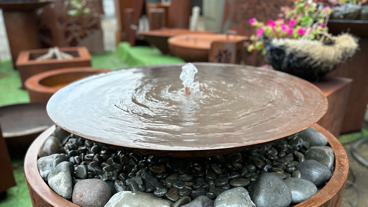 The Grand Estella Corten Water Feature – Tiny Anvil NZ